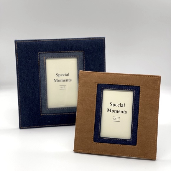 Special Moments | Accents | Special Moments Suede And Denim Picture ...